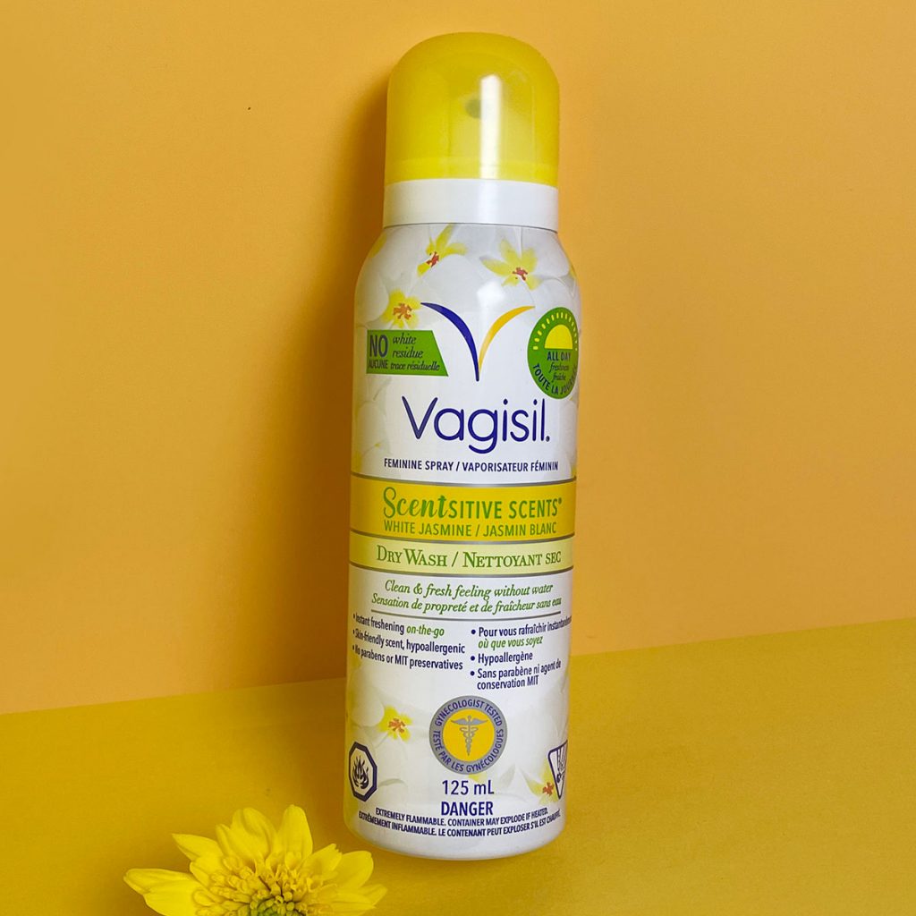 Vagisil Scentsitive Scents Feminine Dry Wash Deodorant Spray for Women ...
