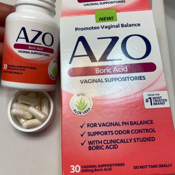 AZO Boric Acid Vaginal Suppositories (30 Count) – Femcare Ghana