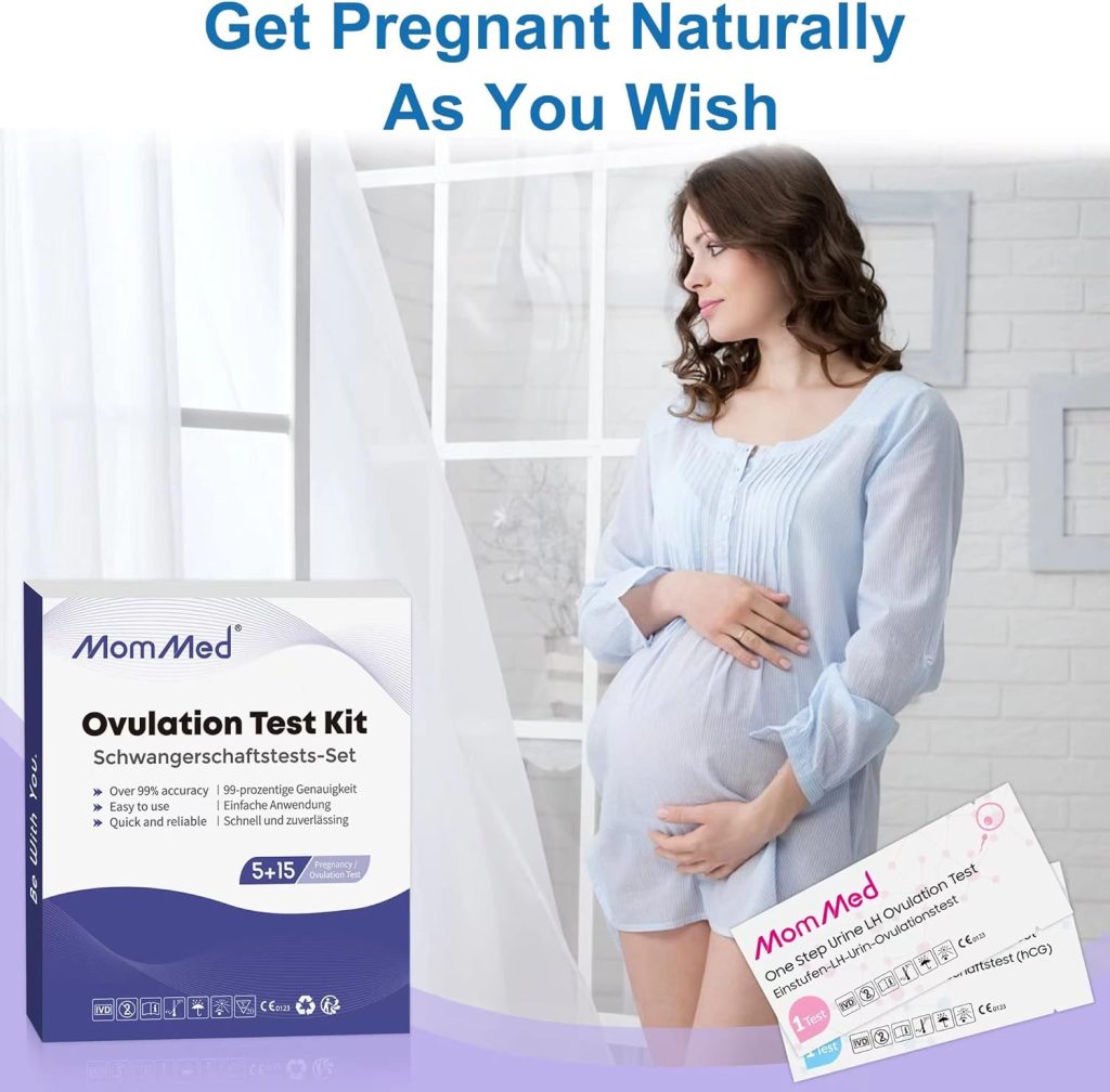 Mom Med Ovulation Test Strips, Ovulation (LH50-HCG20), Includes ...