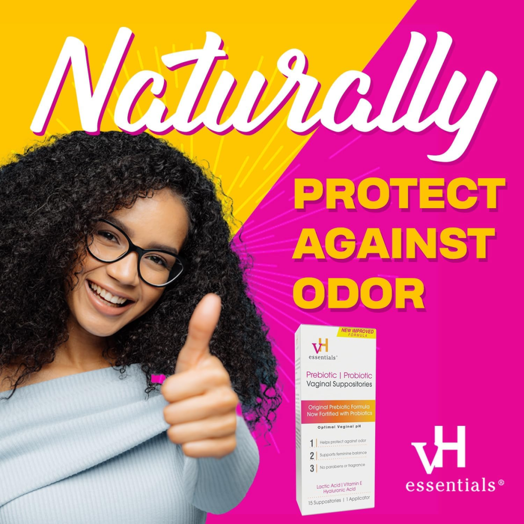 vH essentials Prebiotic PH Balanced Vaginal SuppositoriesBox, Original ...